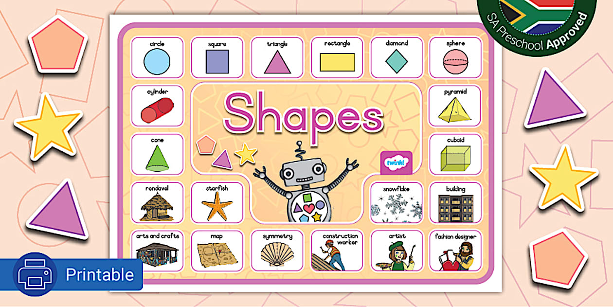 Shapes: Communication Mat (teacher made) - Twinkl