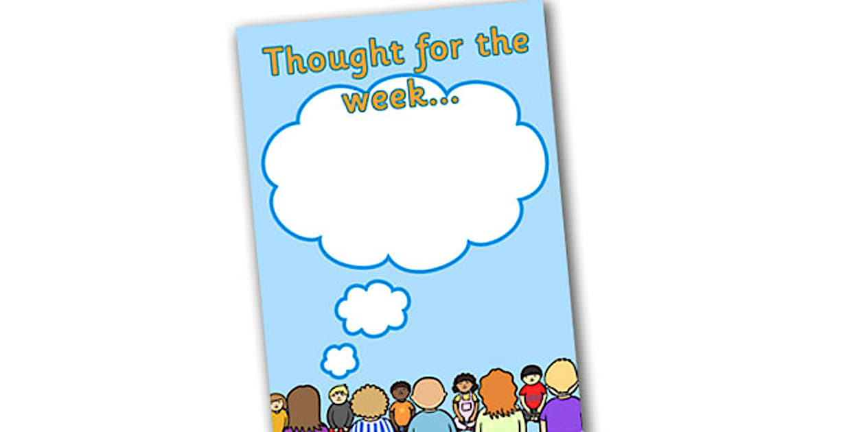 Editable Thought for the Week Display Poster (teacher made)