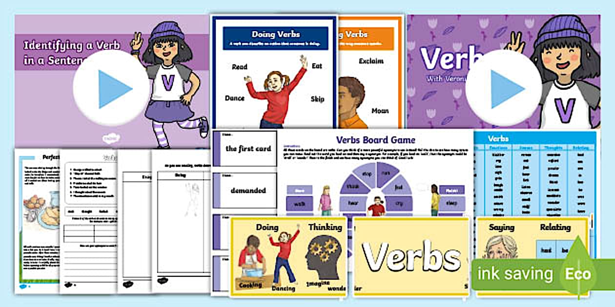 Activities on Verbs Resource Pack | Primary - Twinkl