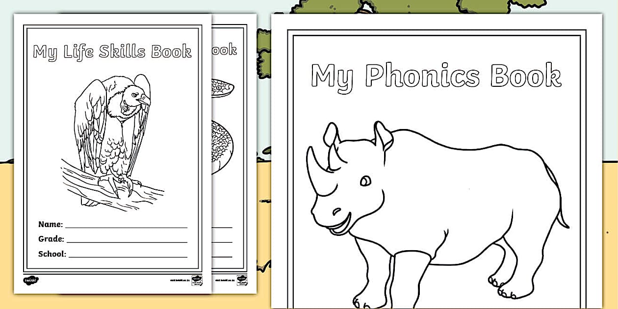 Grade 2 Safari Themed Editable Book Covers - Twinkl