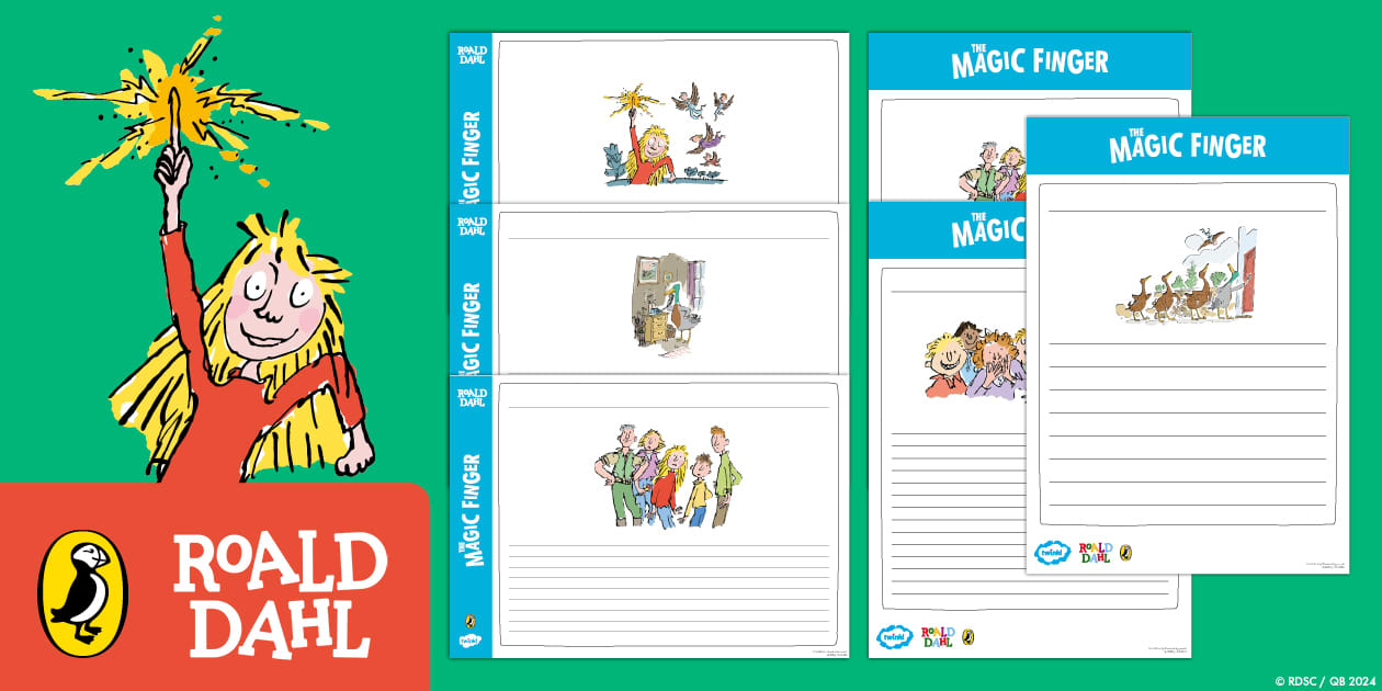 FREE! - The Magic Finger: Writing Frames [Ages 5-7] - Twinkl