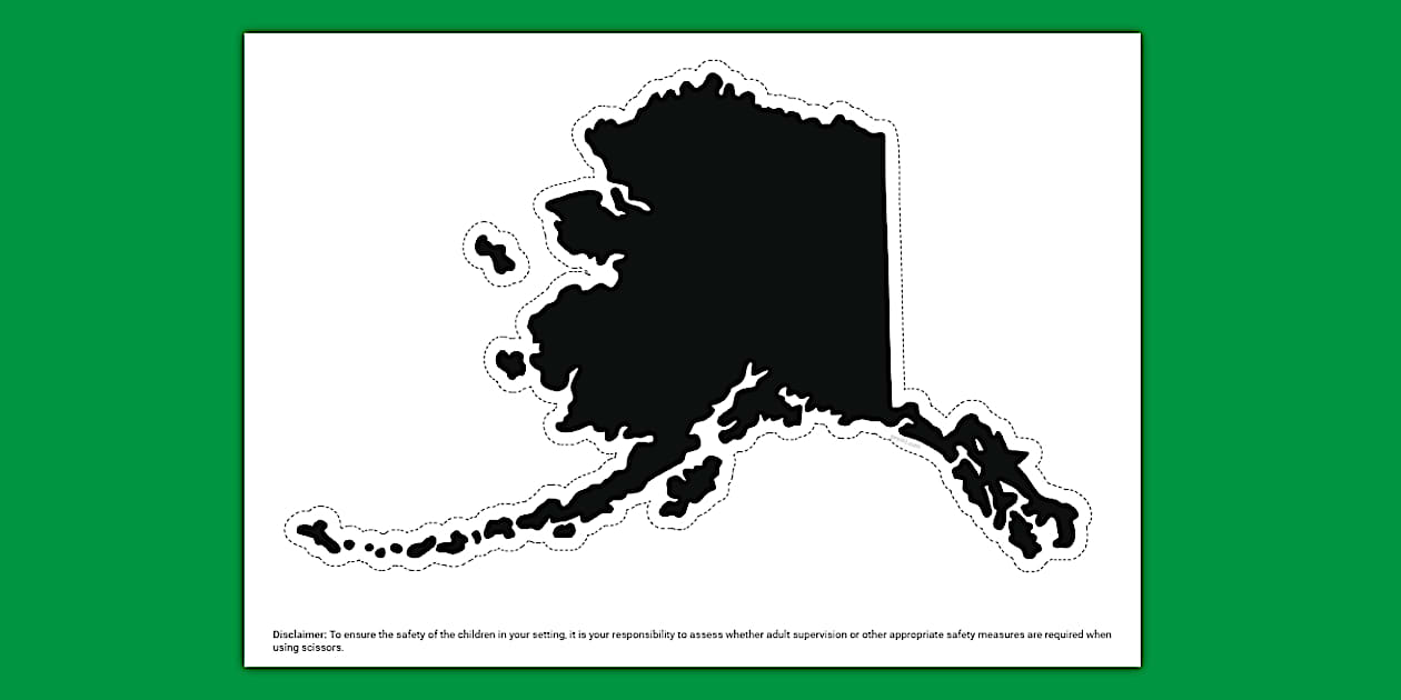Alaska Silhouette Cut-Out (teacher made) - Twinkl