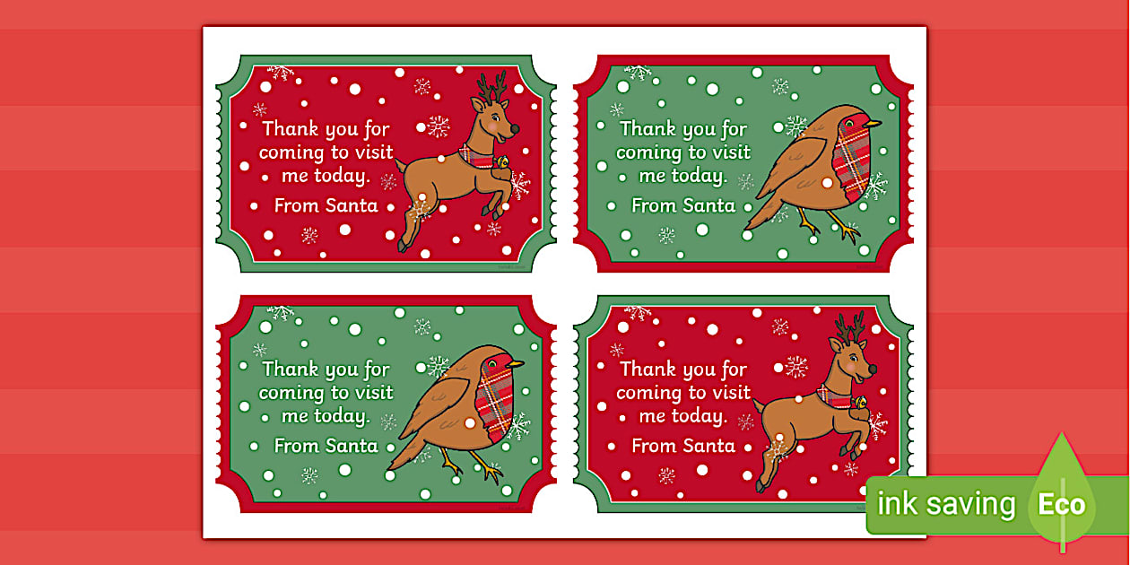 Santa Certificate Tokens - Twinkl - KS1 (teacher made)