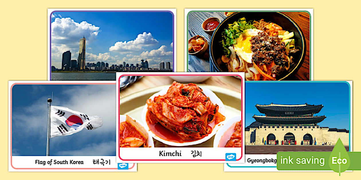 South Korea Display Posters (teacher made) - Twinkl
