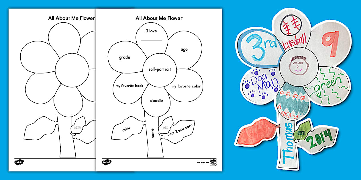 All About Me Flower | Resource | Twinkl USA
