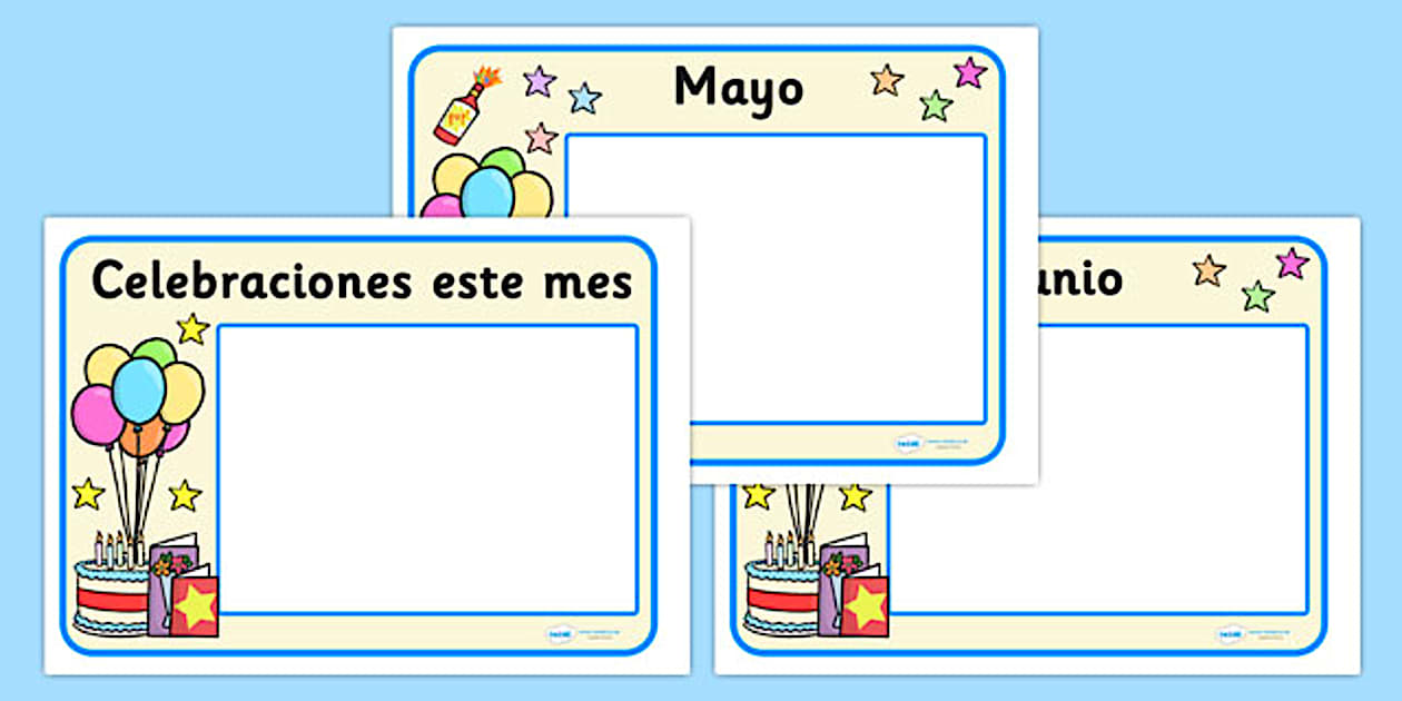 Festivals and Celebrations Calendar Posters Spanish - Twinkl