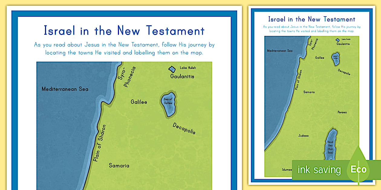 Israel New Testament Map | Christian Education | Twinkl USA