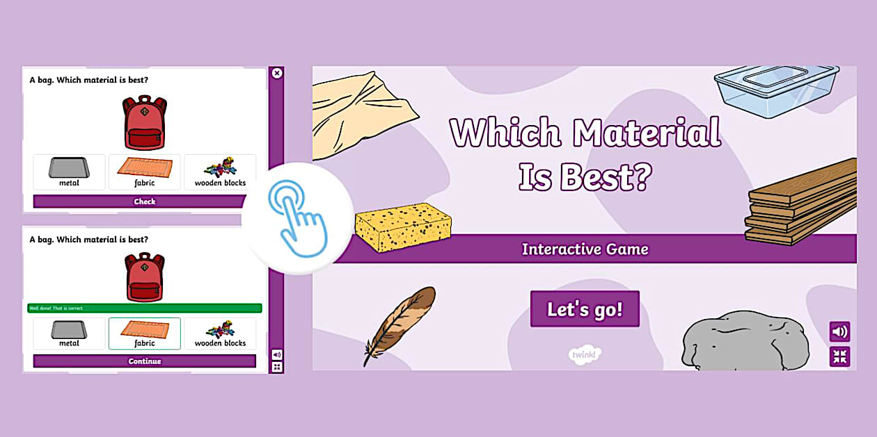 Which Material Is Best? Picture Quiz Interactive Game
