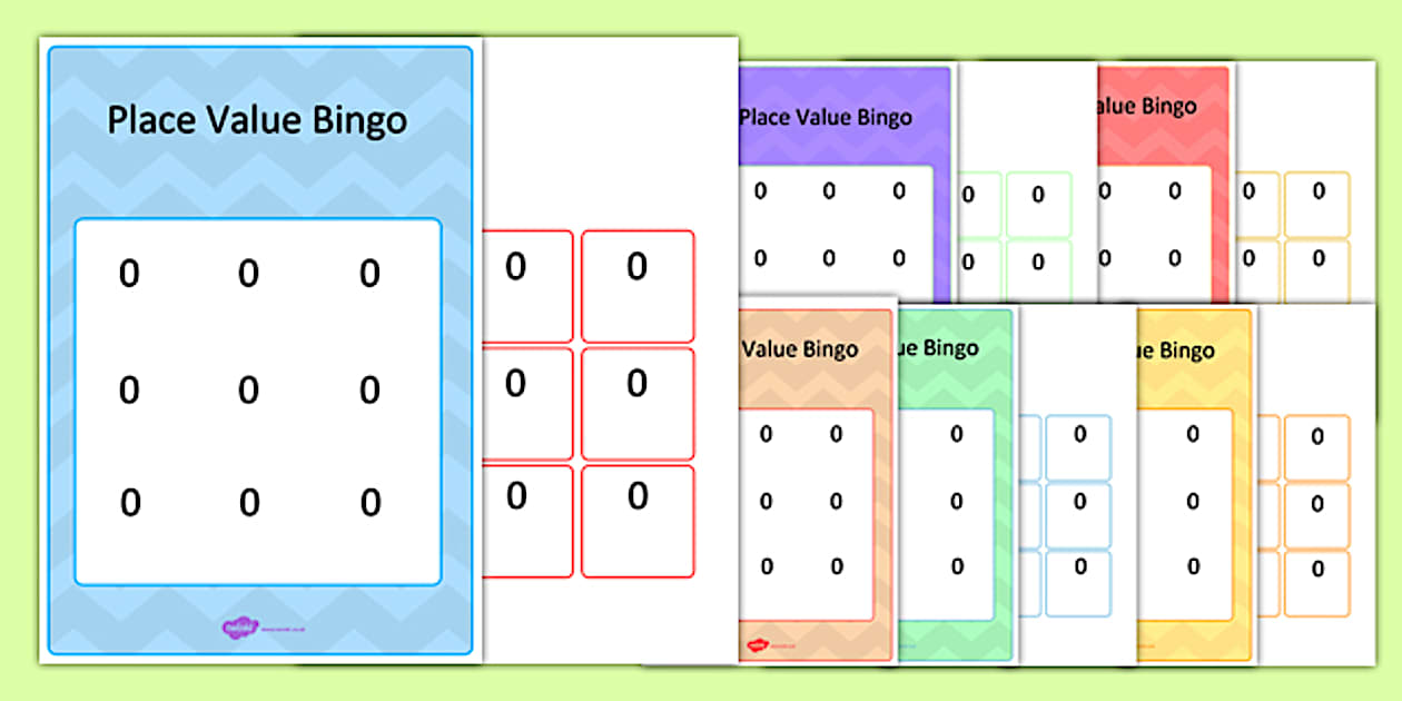 Editable Hundreds, Tens and Ones Place Value Bingo Game