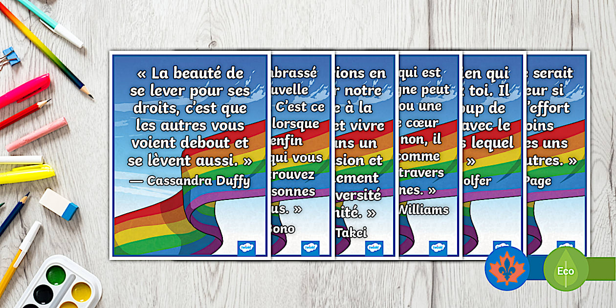 Pride Month Quote Posters French