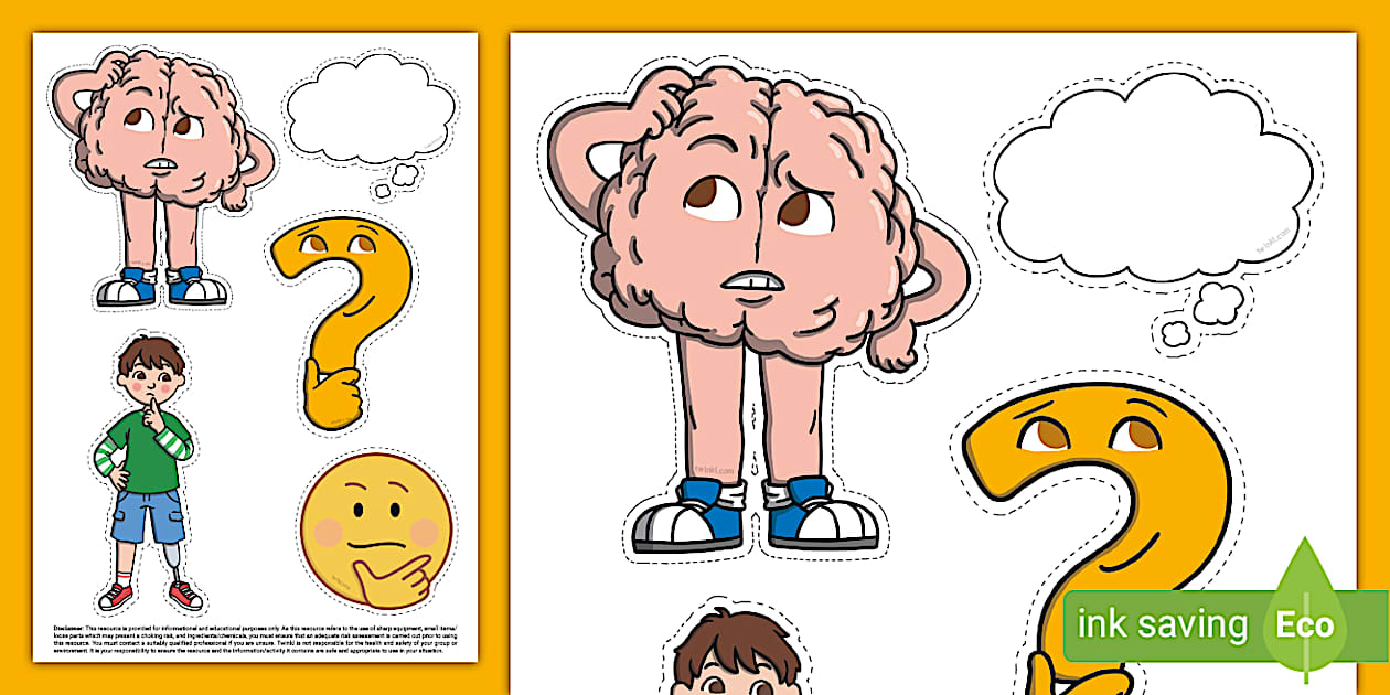 Thinking Clip Art Cut-Outs (Teacher-Made) - Twinkl