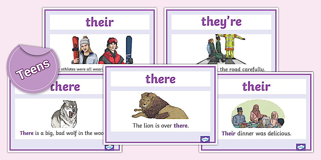 ESL They're, Their, There Display Posters [Teens] - Twinkl