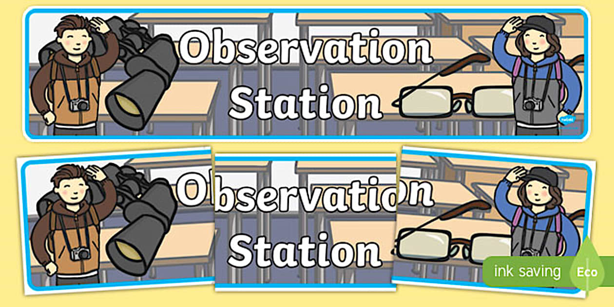 👉 Observation Station Display Banner (teacher made)
