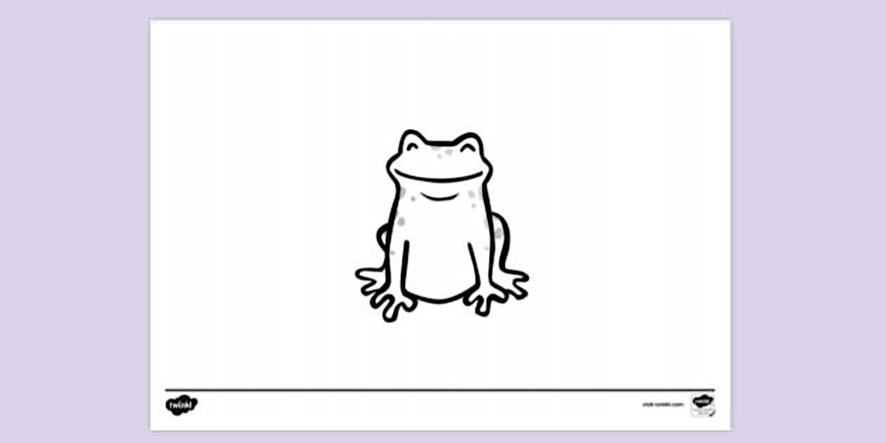 7 Baby Bullfrog Colouring | Colouring Sheets | Twinkl