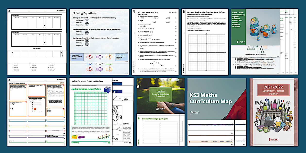 👉 Trainee Secondary Teacher Starter Pack: Maths 2021-2022