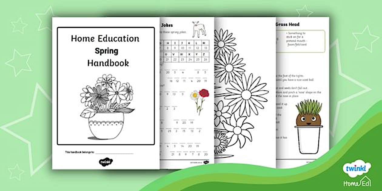 Spring Worksheets - Home Education Spring Booklet - Twinkl