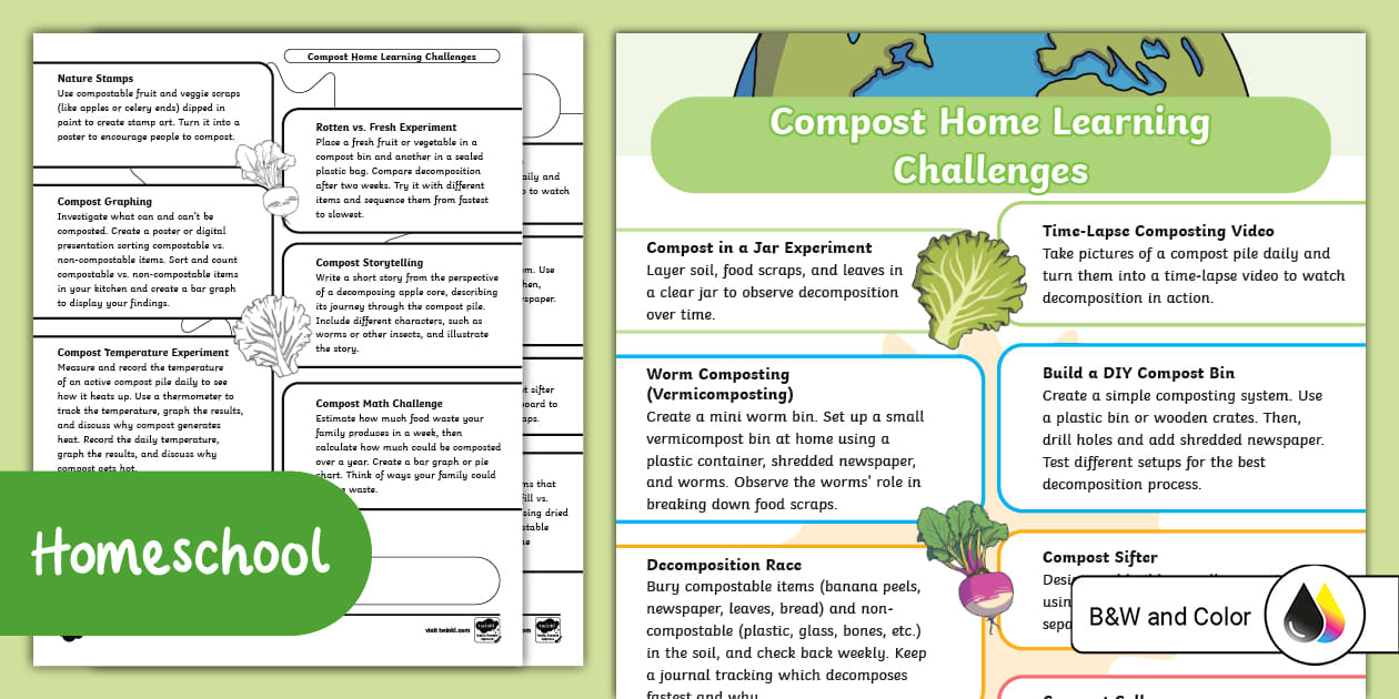 Compost Home Learning Challenges for Older Children - Twinkl