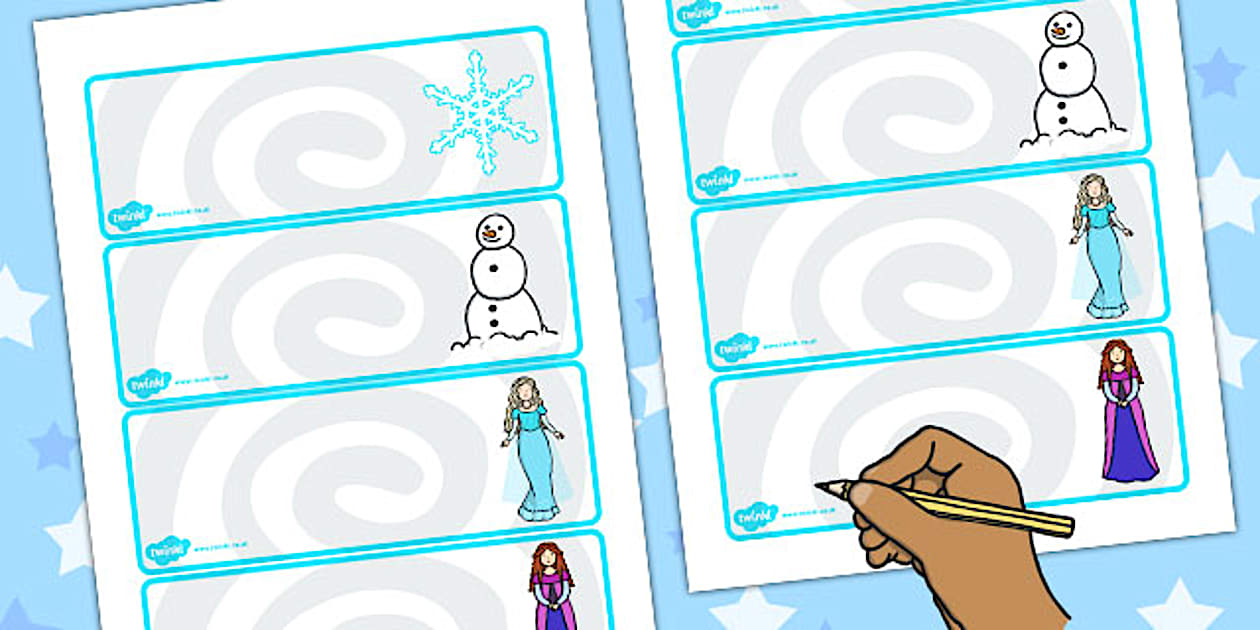 Winter Fairytale Editable Word Cards (teacher made) - Twinkl