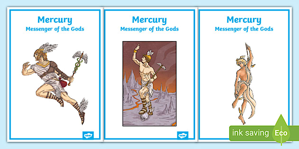 Pictures of the Roman God Mercury - KS1 - Twinkl Resource