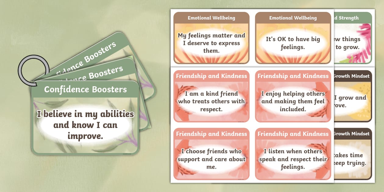Self-Esteem Affirmation Cards Mega Pack (teacher made)