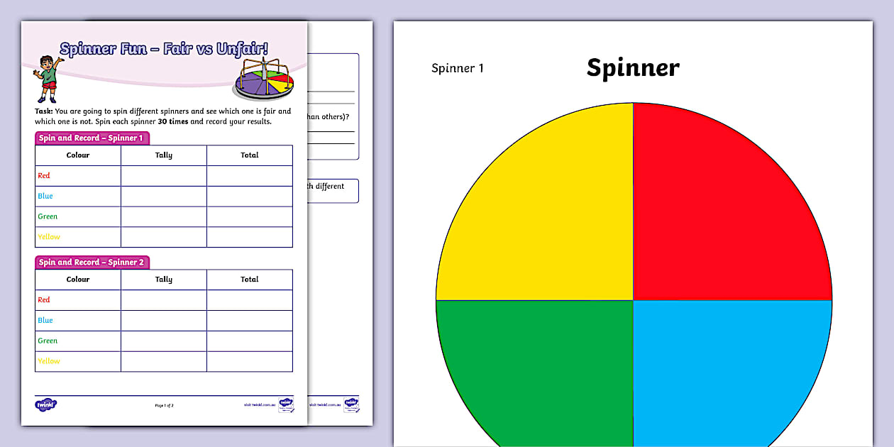 Spinner Fun – Fair vs. Unfair! (Lehrer gemacht) - Twinkl