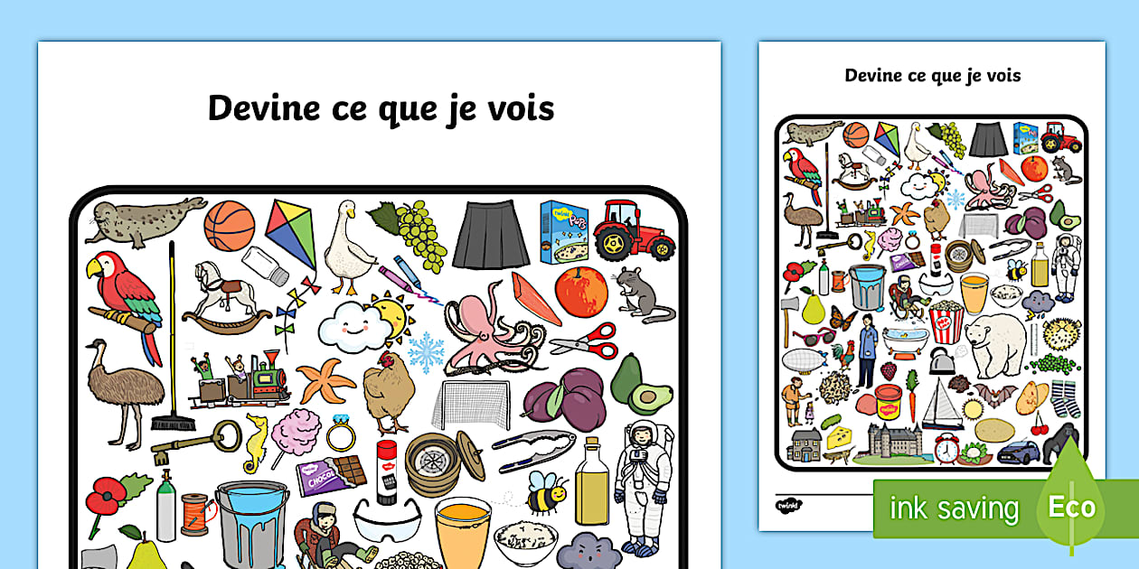 Poster pour jeu : Devine ce que je vois - Twinkl