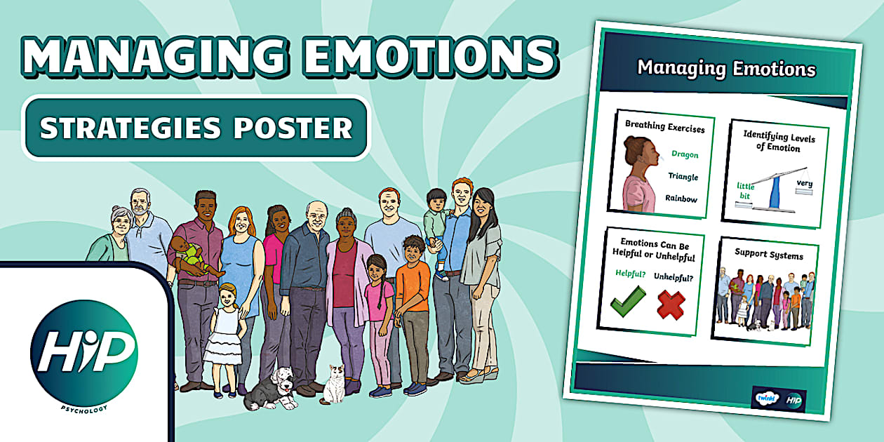 HIP Psychology Managing Emotions Strategies Poster