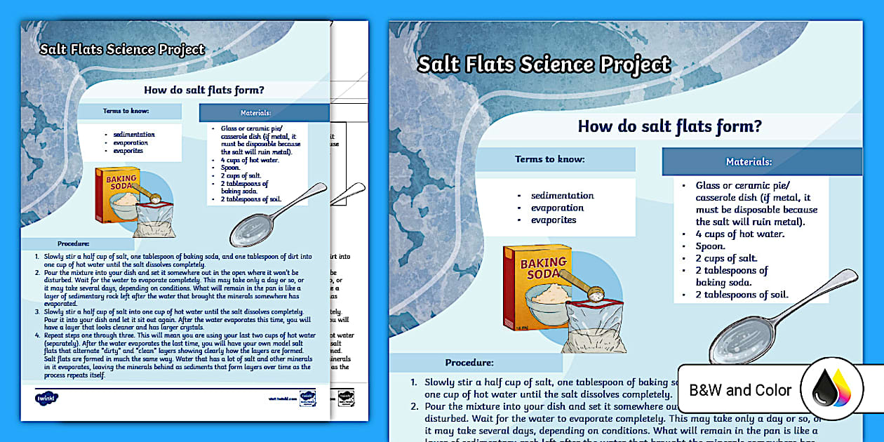 Salt Flats | 6th-8th Grade Science Project | Twinkl USA
