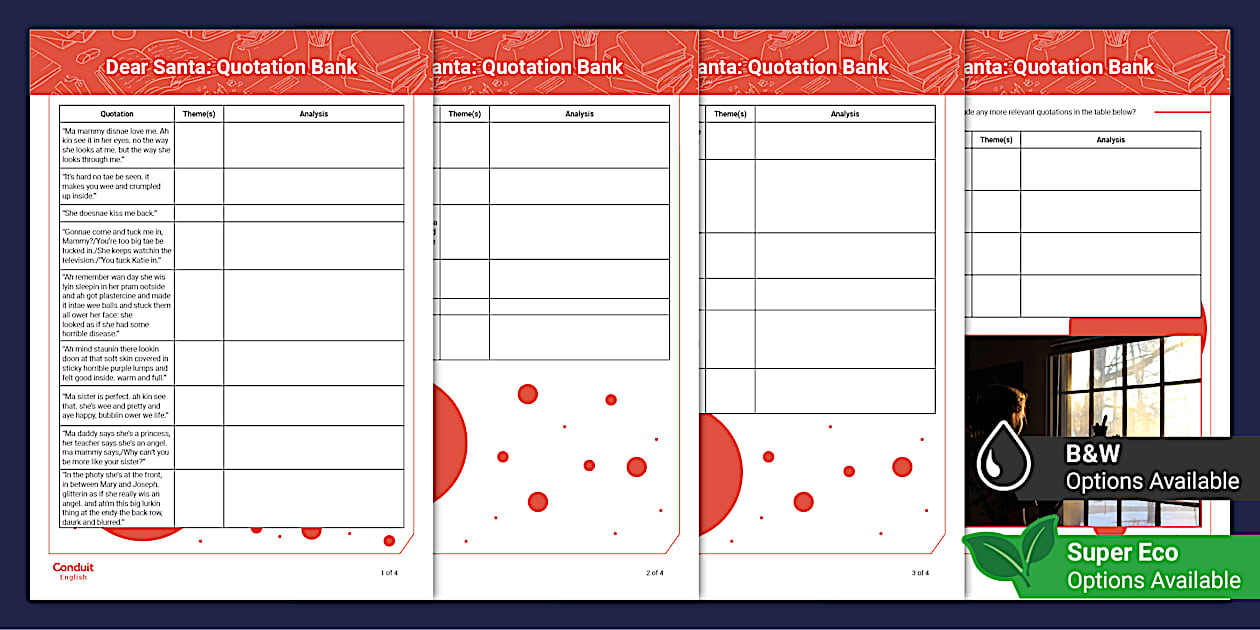 Dear Santa: Quotation Bank (teacher made) - Twinkl
