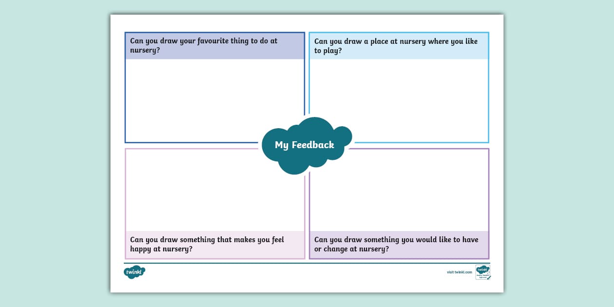 ELC Improvement Planning Children's Drawing Sheet
