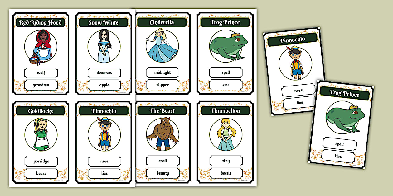 Fairy Tale Characters Leave it Out! Game (teacher made)