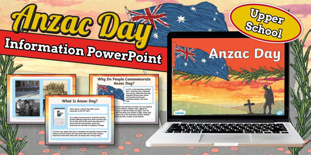 Anzac Day Information PowerPoint Upper School - Australia