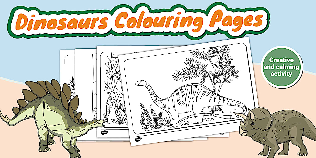 Dinosaurs Colouring Pages - Twinkl Australia