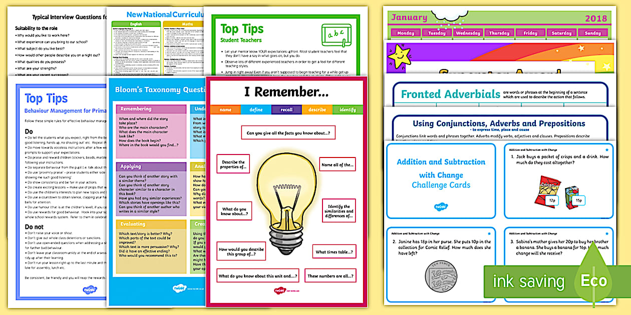 Trainee Teacher Planner Taster Pack | Primary Resources