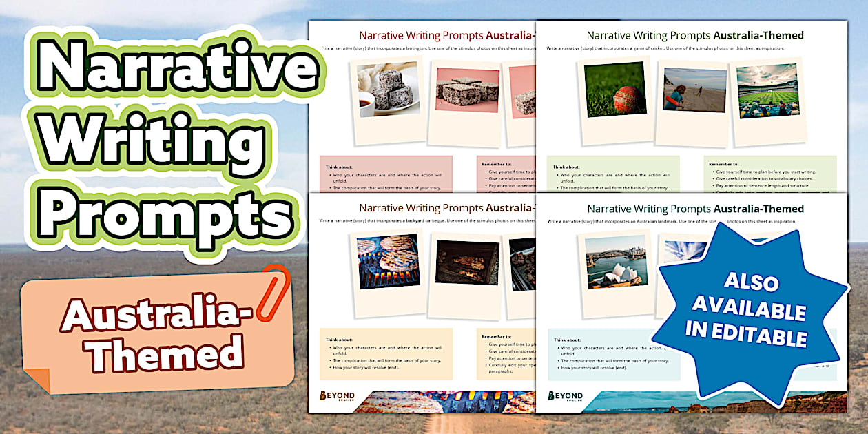 Aussie Narrative Writing Prompts Activity Pack