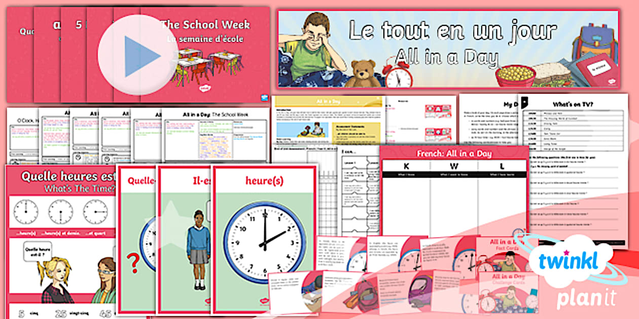 All In A Day | French Unit Pack | All In French | KS2