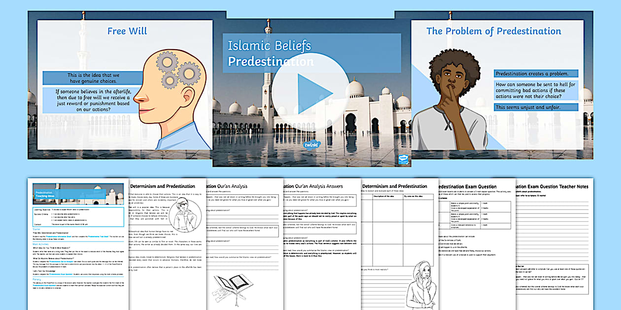 Islamic Beliefs Lesson: Predestination (teacher made)