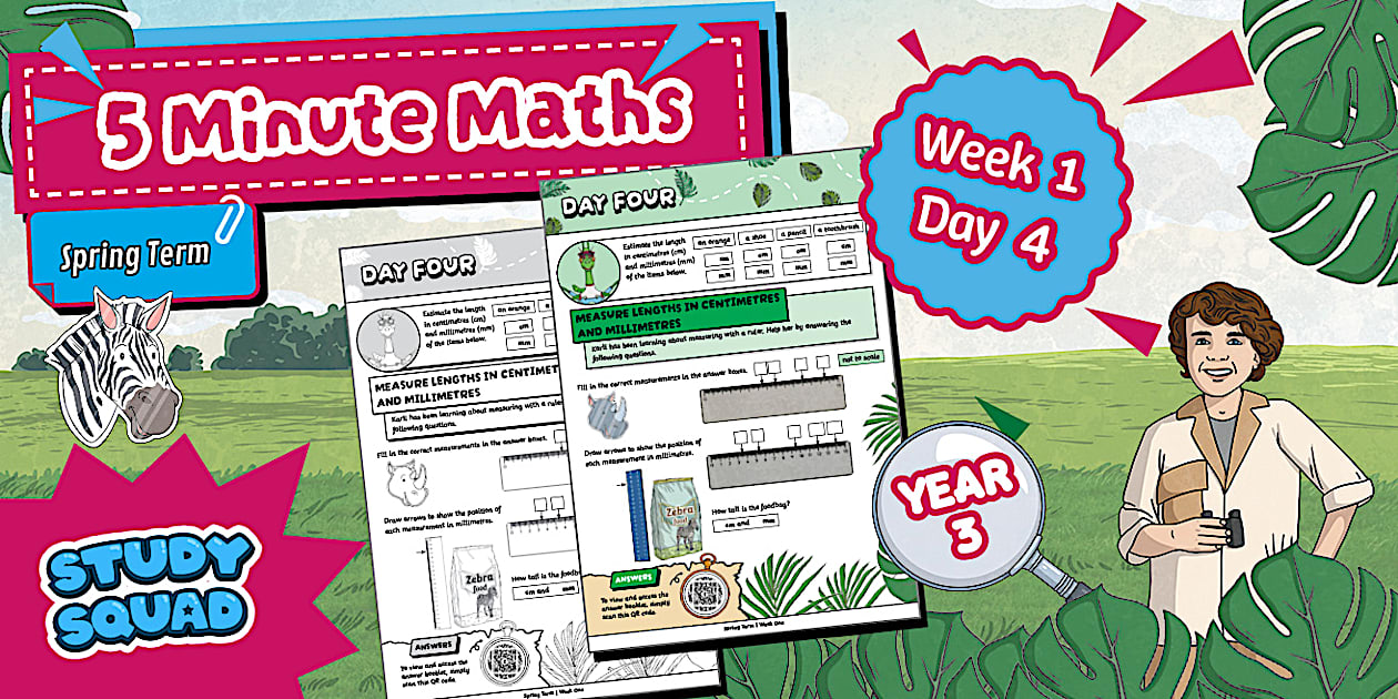 👉 Study Squad 5 Minute Maths - Year 3 Spring - Week 1 Day 4