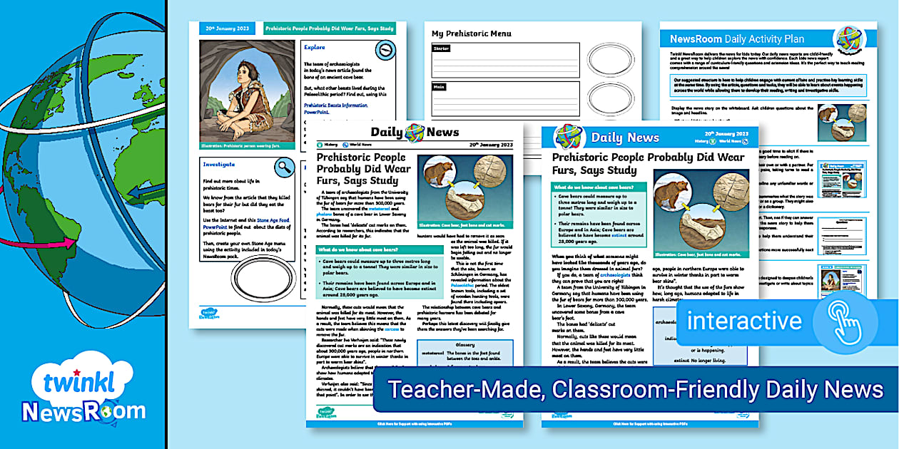 Stone Age Humans Skinned Bears for Fur | Twinkl - Twinkl