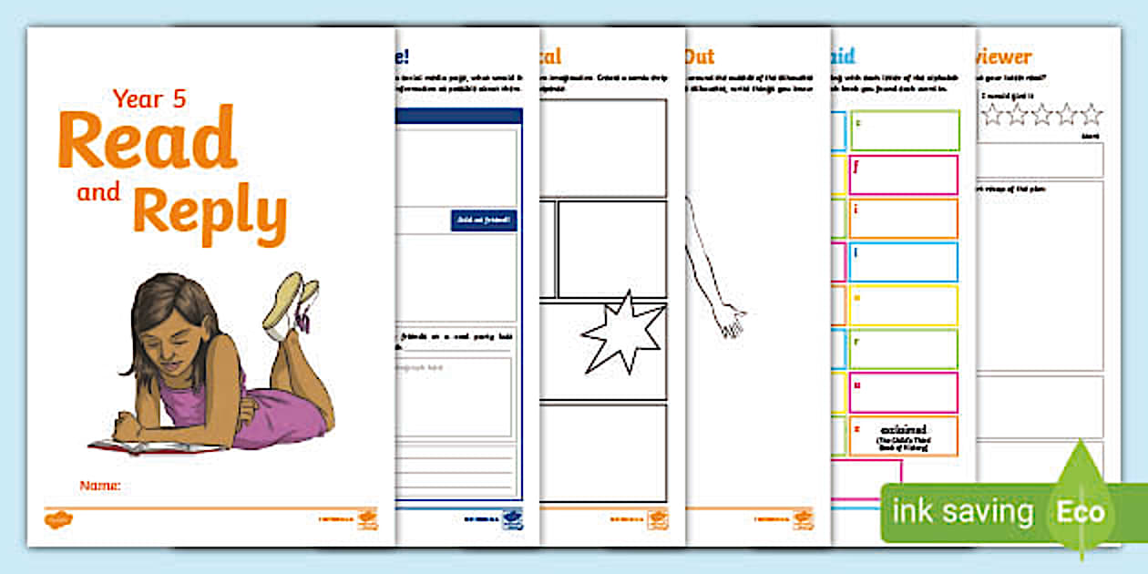Year 5 Read and Reply Activity Pack (teacher made) - Twinkl