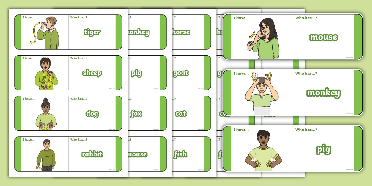 NZSL Animal Loopy (Teacher-Made) - Twinkl