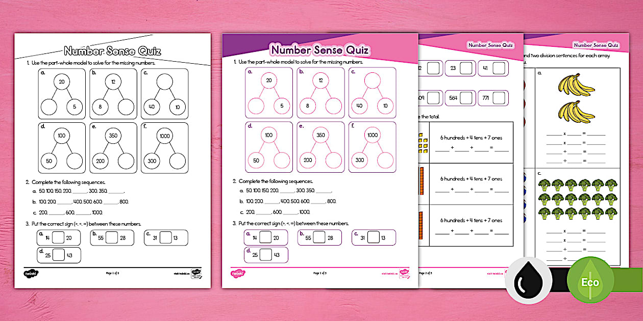 Grade 3 Number Sense and Operations Assessment Activity