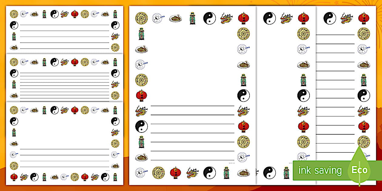 Chinese New Year Page Border Pack | Twinkl Resources