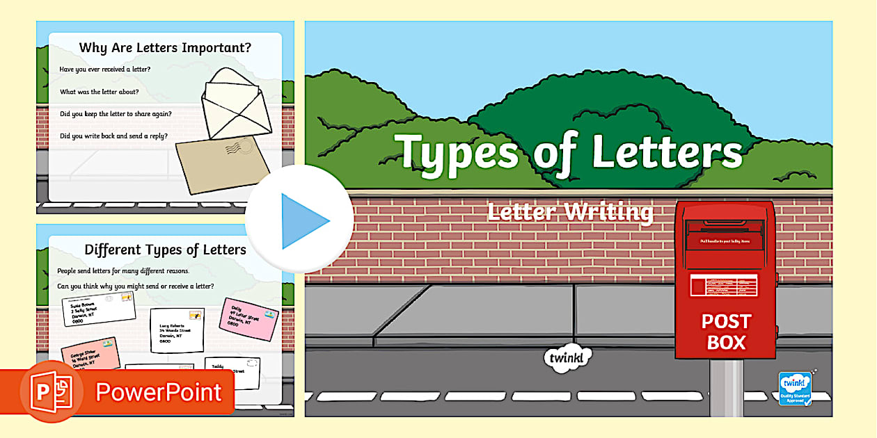 Types of Letters PowerPoint (teacher made) - Twinkl