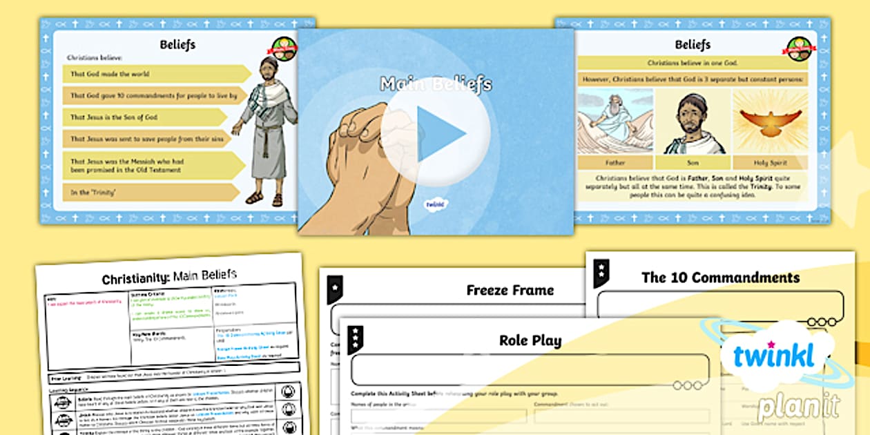 RE: Christianity: Main Beliefs Year 4 Lesson Pack 2 - Twinkl
