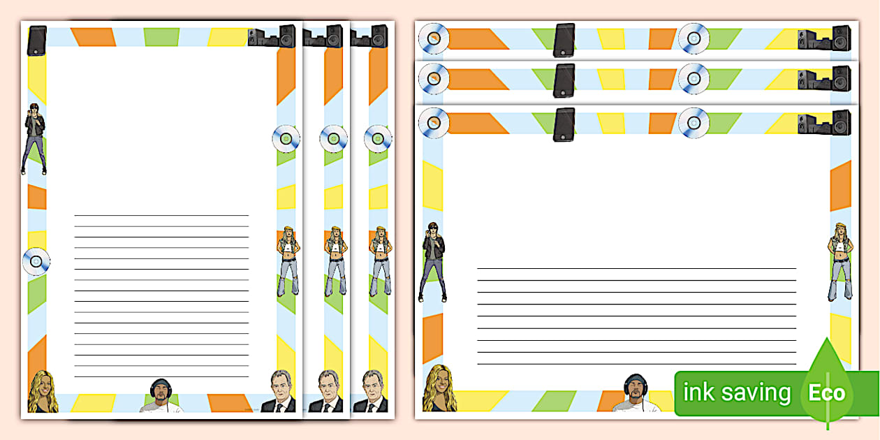2000s Themed Page Borders (Teacher-Made) - Twinkl