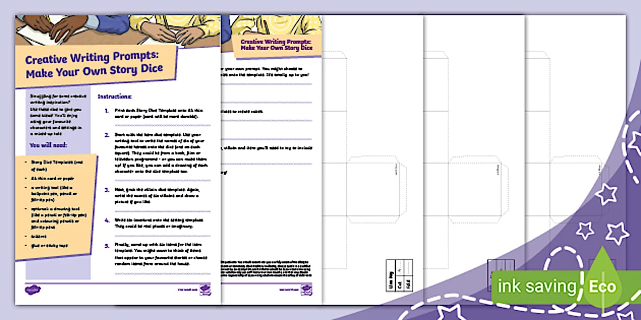 Creative Writing Prompts: Make Your Own Story Dice
