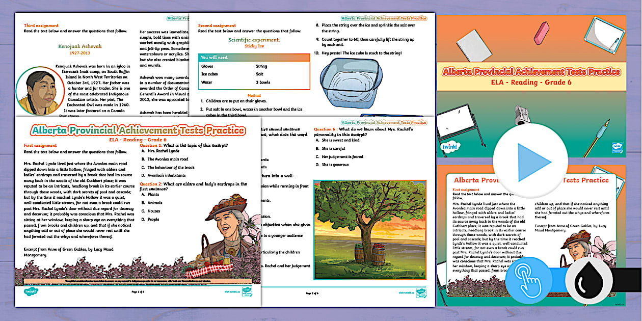 AB Testing Practice Grade 6 English Reading 1