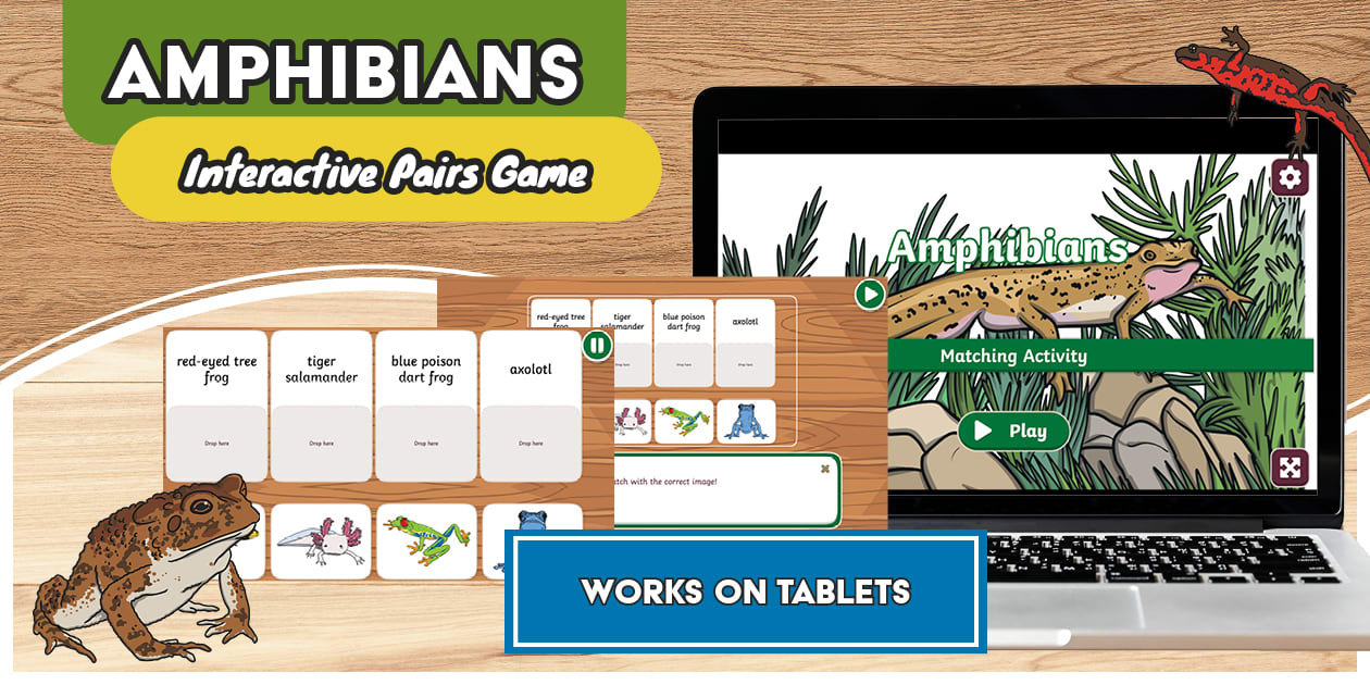 Amphibians - Interactive Matching Game (CAPS Aligned)