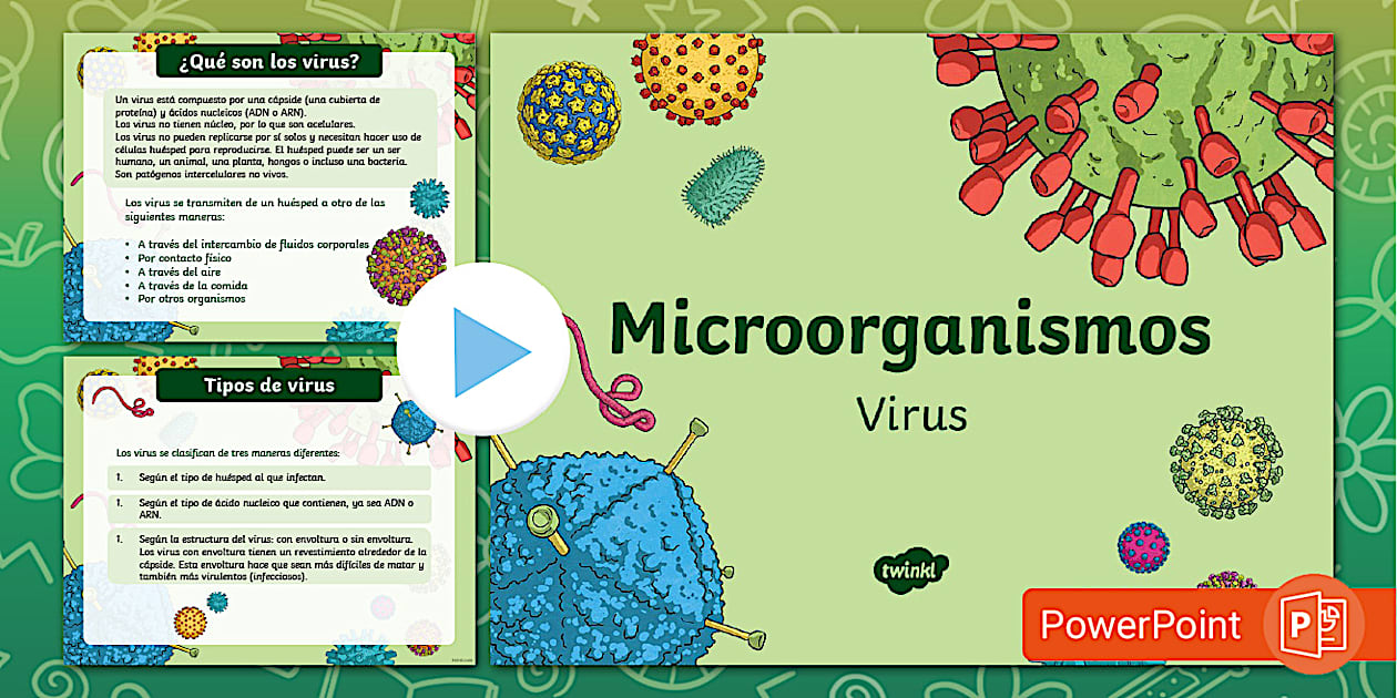 Presentación: Microorganismos - Virus (teacher made)